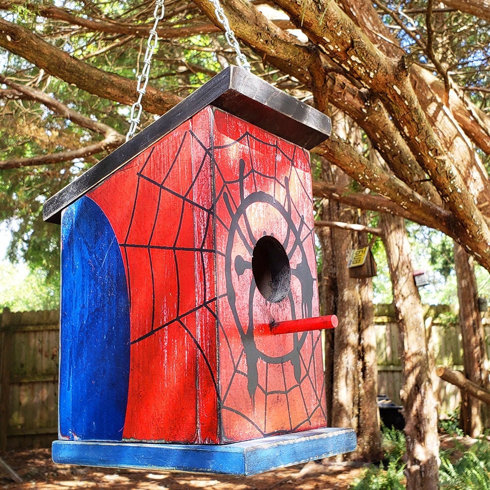 The Spidey House: Spiderman Birdhouse