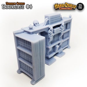 25mm Bookcase #4 Hidden Secrets Heroquest Compatible Scenery ...