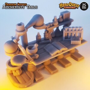 25mm Alchemist's Table Heroquest Compatible Scenery | Boardgame ...