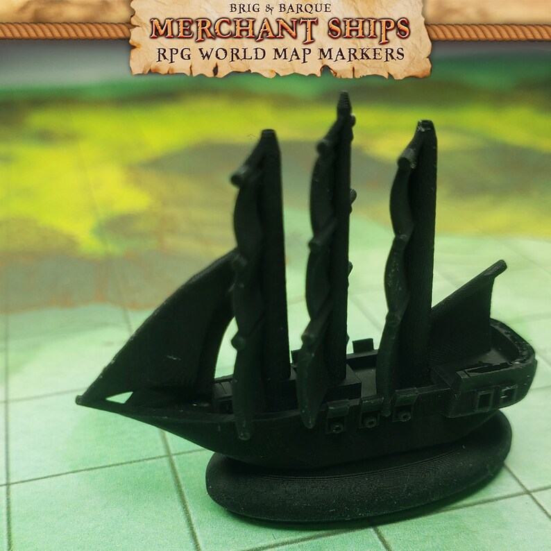 Black Brig & Barc RPG World Map Markers for Dungeons N Dragons - Etsy