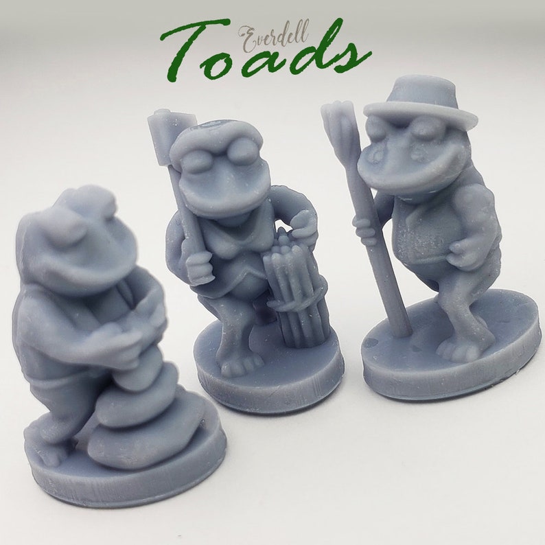 Toads 6pcs | Everdell Bellfaire Unofficial Upgrades, Toads, Cardinal ...