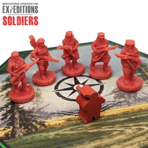 Soldiers for Scythe Expeditions 10pcs | Board Game Upgrades, 3D Printed ...