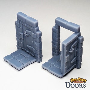 25mm Open, Closed & Secret Doors Heroquest Compatible HD Dungeon ...
