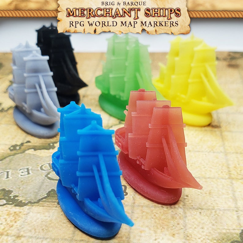 Multi-color Brig & Barc RPG World Map Markers Dungeons N - Etsy