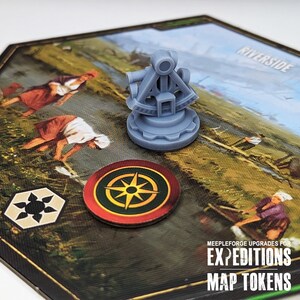 Sextant Map Tokens for Scythe Expeditions 24pcs | Board Game Upgrades ...