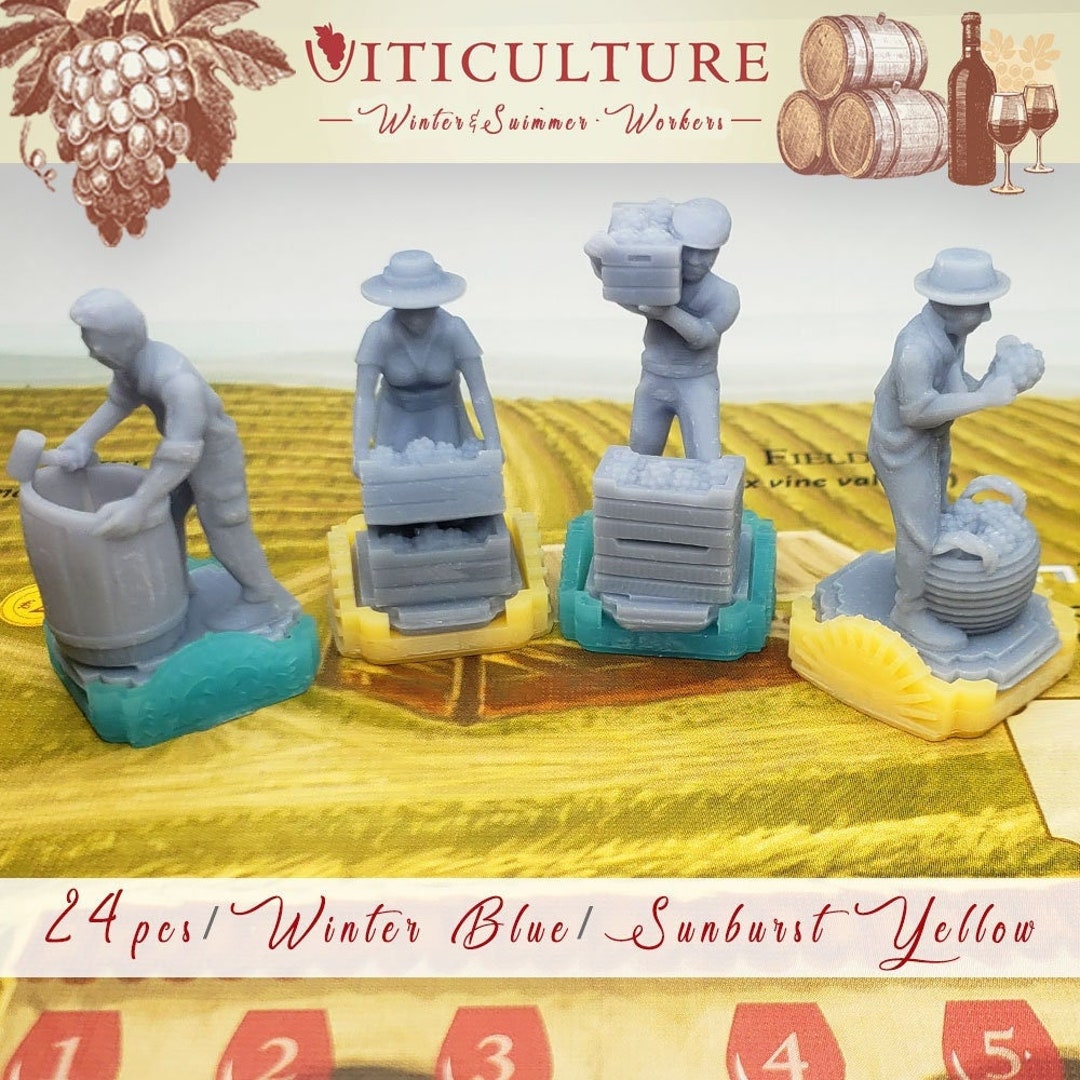 Viticulture Winter & Summer Workers Bases| Vineyard, Winery Board Game ...