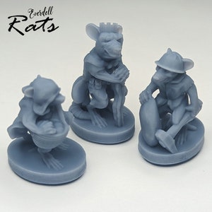 Rats X6 | Everdell Solo Player Unofficial Upgrade | Board Game 3D ...