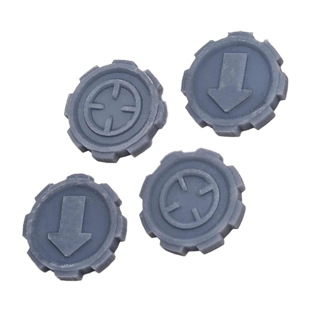 Action/fire Command Tokens | World War 2 Gaming TTRPG Scenery, Move ...