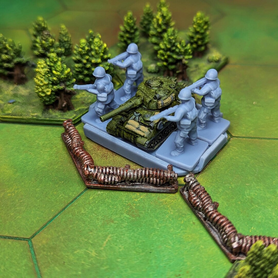 Supported Infantry Movement Trays | Table Top World War 2 Gaming TTRPG ...