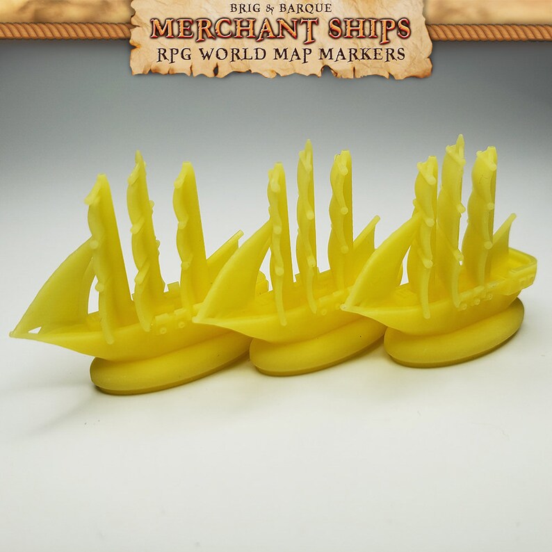 White Brig & Barc RPG World Map Markers for Dungeons N Dragons - Etsy