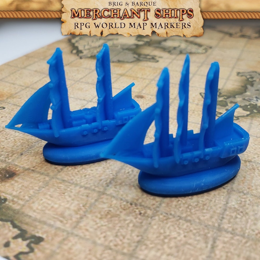 Blue Brig & Barc RPG World Map Markers for Dungeons N Dragons Trackers ...