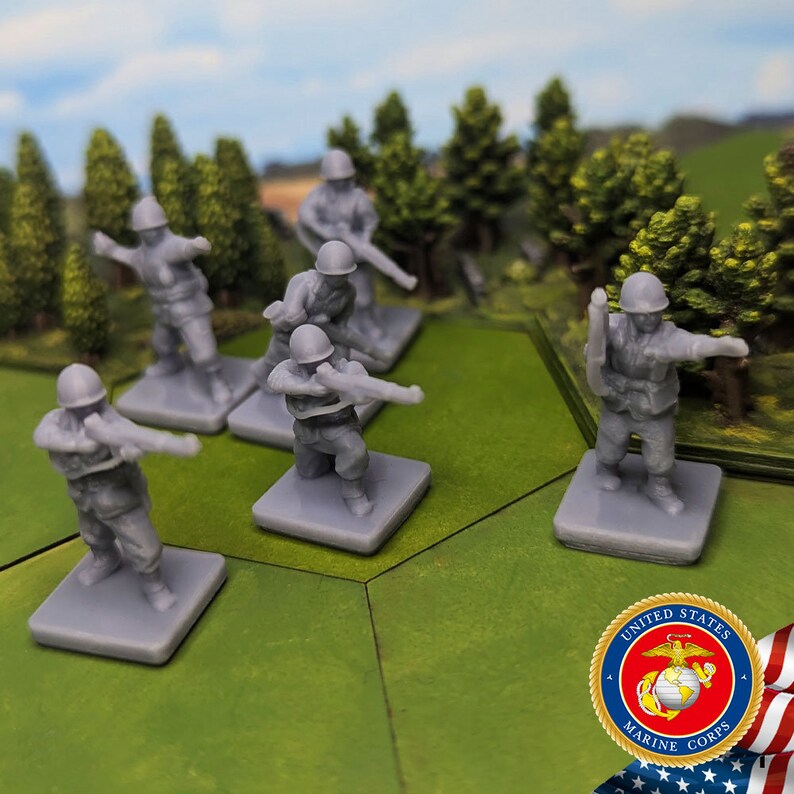 WW2 US Pacific Marines | 15mm Infantry, 1/72nd World War 2 Gaming TTRPG ...