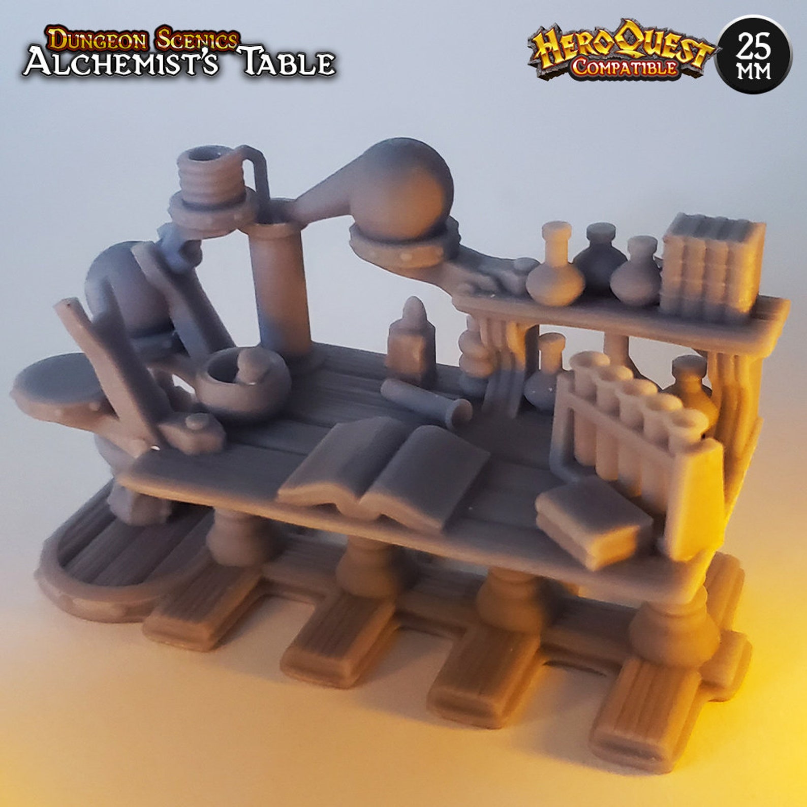 25mm Alchemist's Table Heroquest Compatible Scenery | Boardgame ...