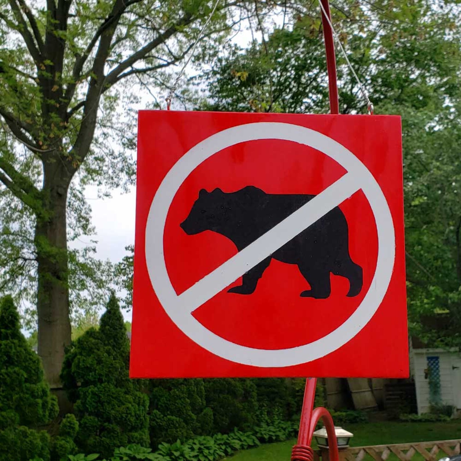 No Bears Allowed - No Entry Garden Warning Sign | Yard Signage, Shore ...
