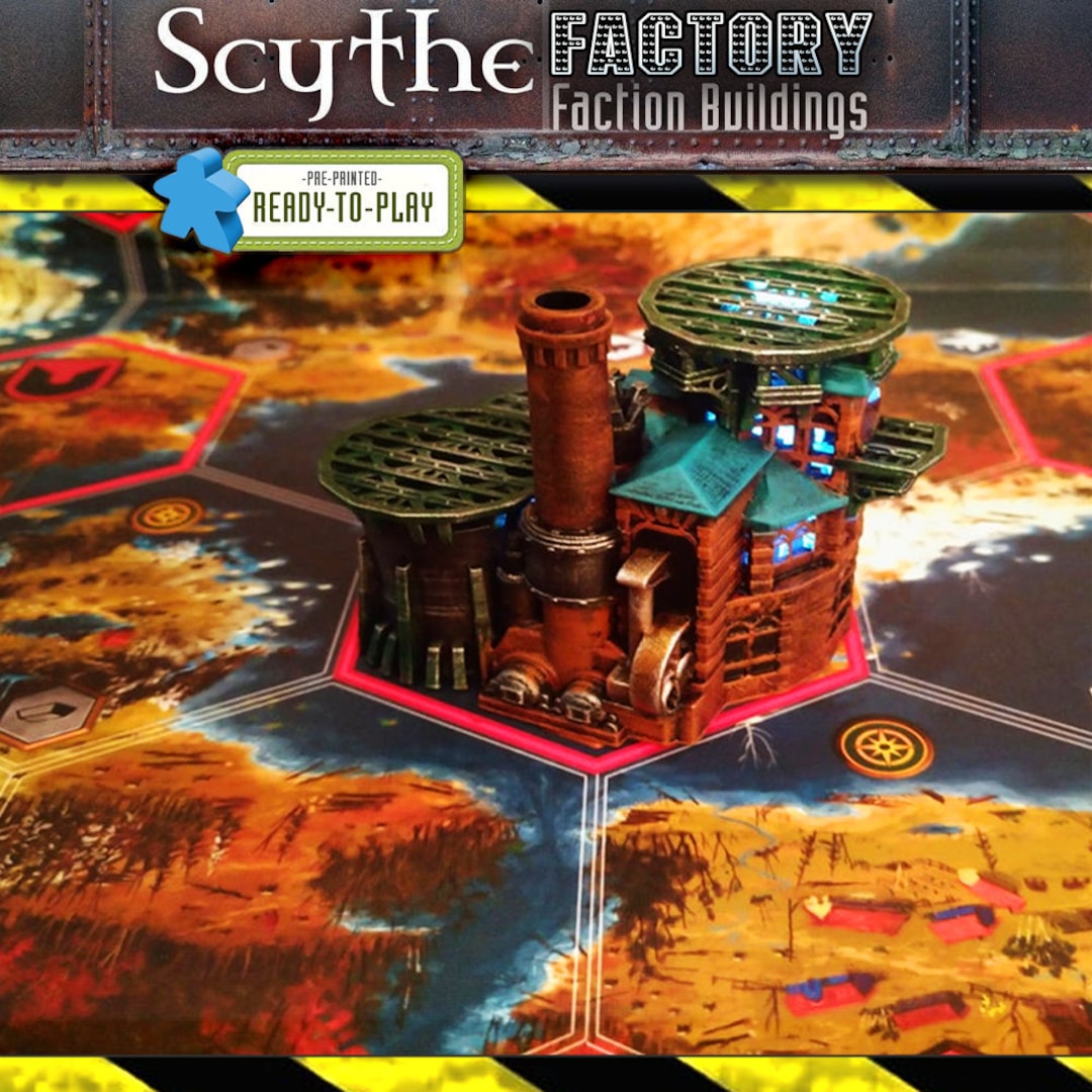Scythe the Board Game Illuminated Factory Upgrade 3D Printed Model ...