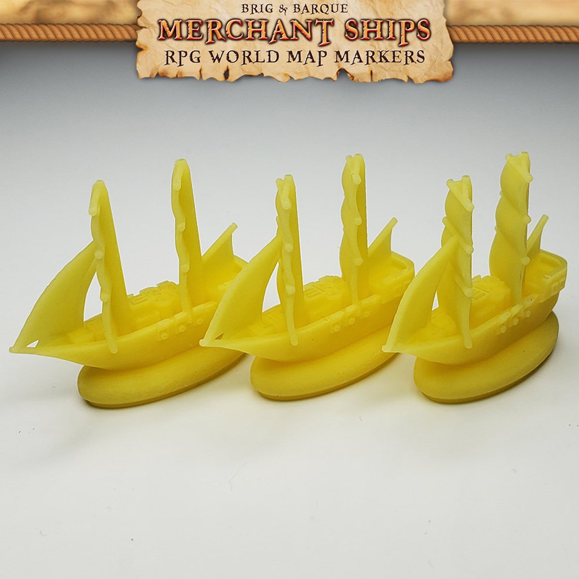 White Brig & Barc RPG World Map Markers for Dungeons N Dragons - Etsy