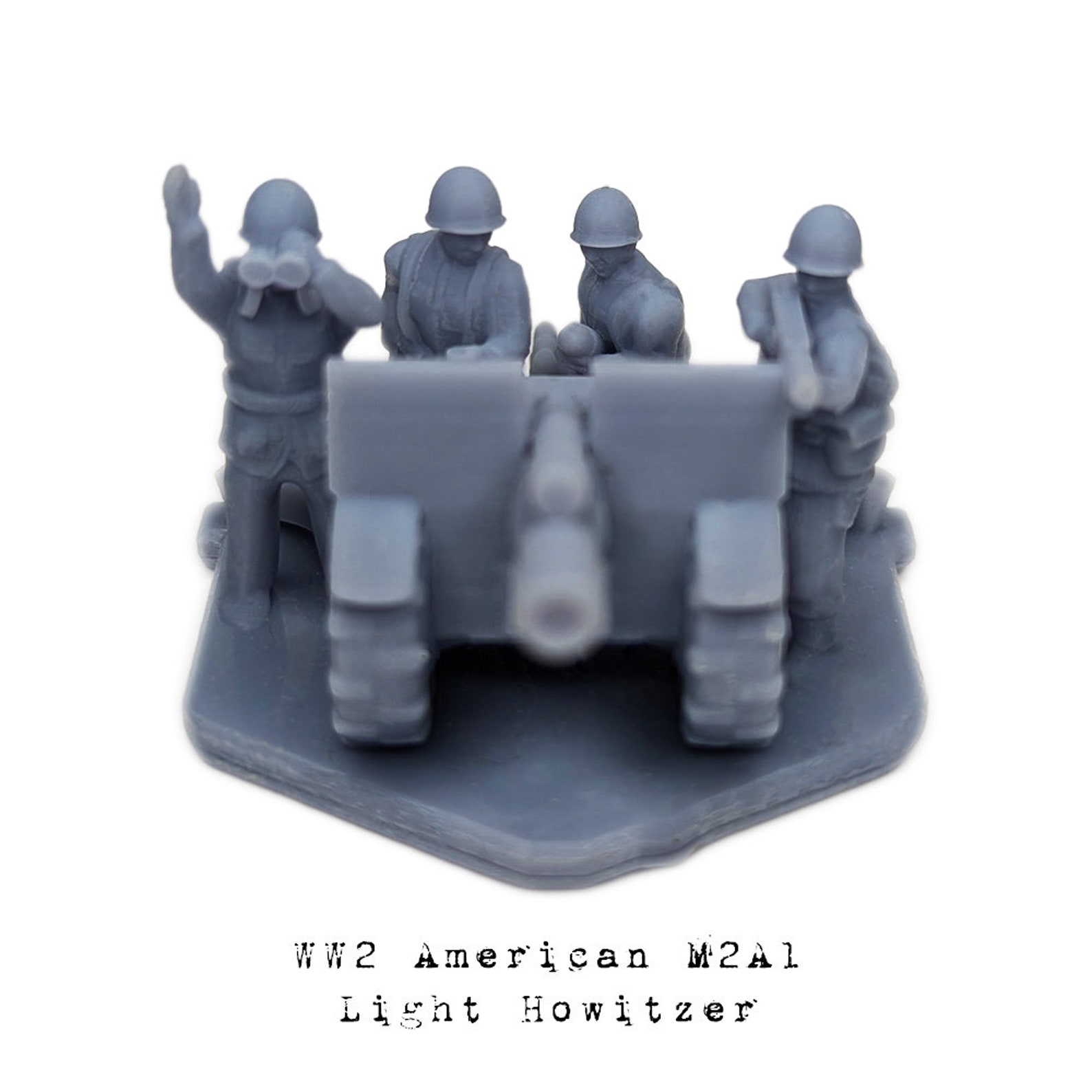 WW2 American M2A1 Light Howitzer Gun & Crew | 15mm, 1/72, 107mm, WW2 ...