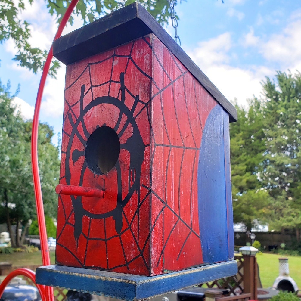 The Spidey House: Spiderman Birdhouse