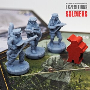 Soldiers for Scythe Expeditions 10pcs | Board Game Upgrades, 3D Printed ...