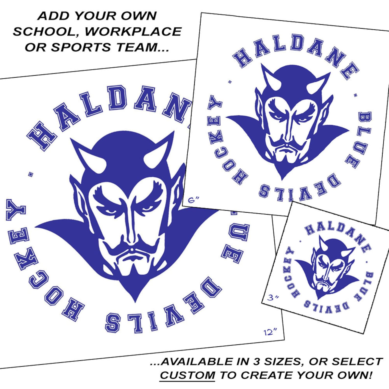 Devils School Mascot Vinyl Decal : School Book Sticker, Highschool ...