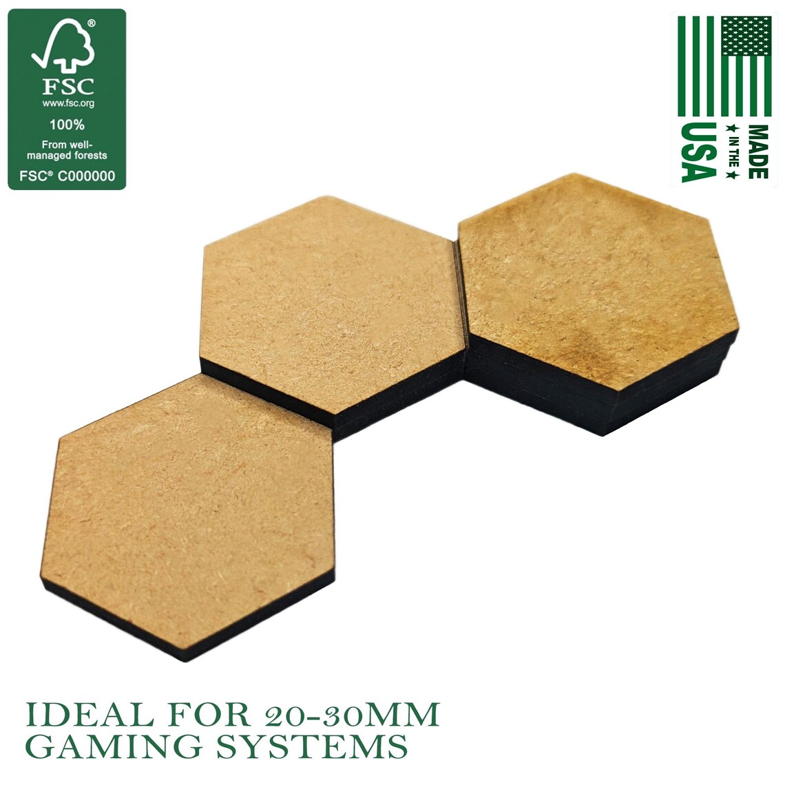 3-tile Arch Multi-hex 1.25" MDF Bases | TTRPG Scenery, Battlefield RPG ...