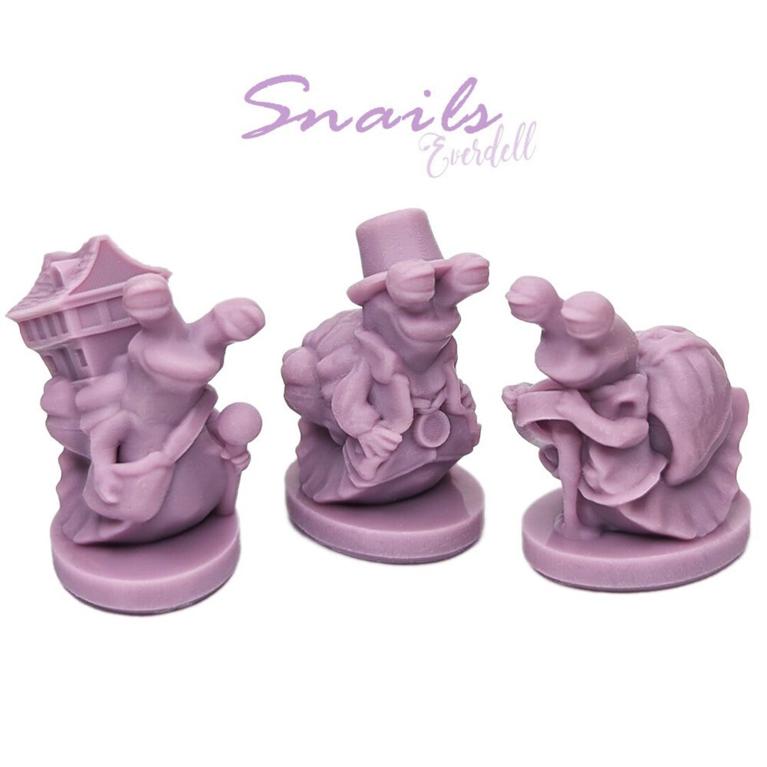 Snails 6pcs | Everdell Newleaf Expansion Unofficial Upgrade | Cats ...