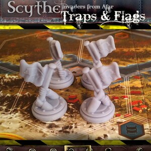 Scythe Invaders From Afar: Traps & Flags | Board Game Meeples, Nordic, Crimean, Rusviet, Polania ...