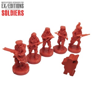 Soldiers for Scythe Expeditions 10pcs | Board Game Upgrades, 3D Printed ...