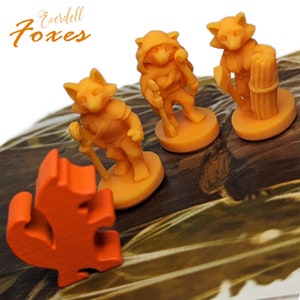 Foxes 6pcs | Everdell Spirecrest Expansion Unofficial Upgrade | Fox ...