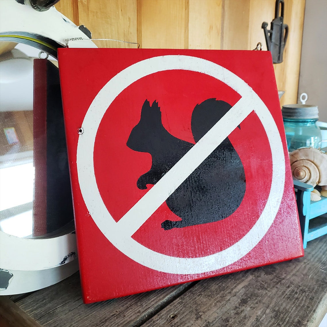 Large No Squirrels Allowed No Entry Garden Sign Yard - Etsy