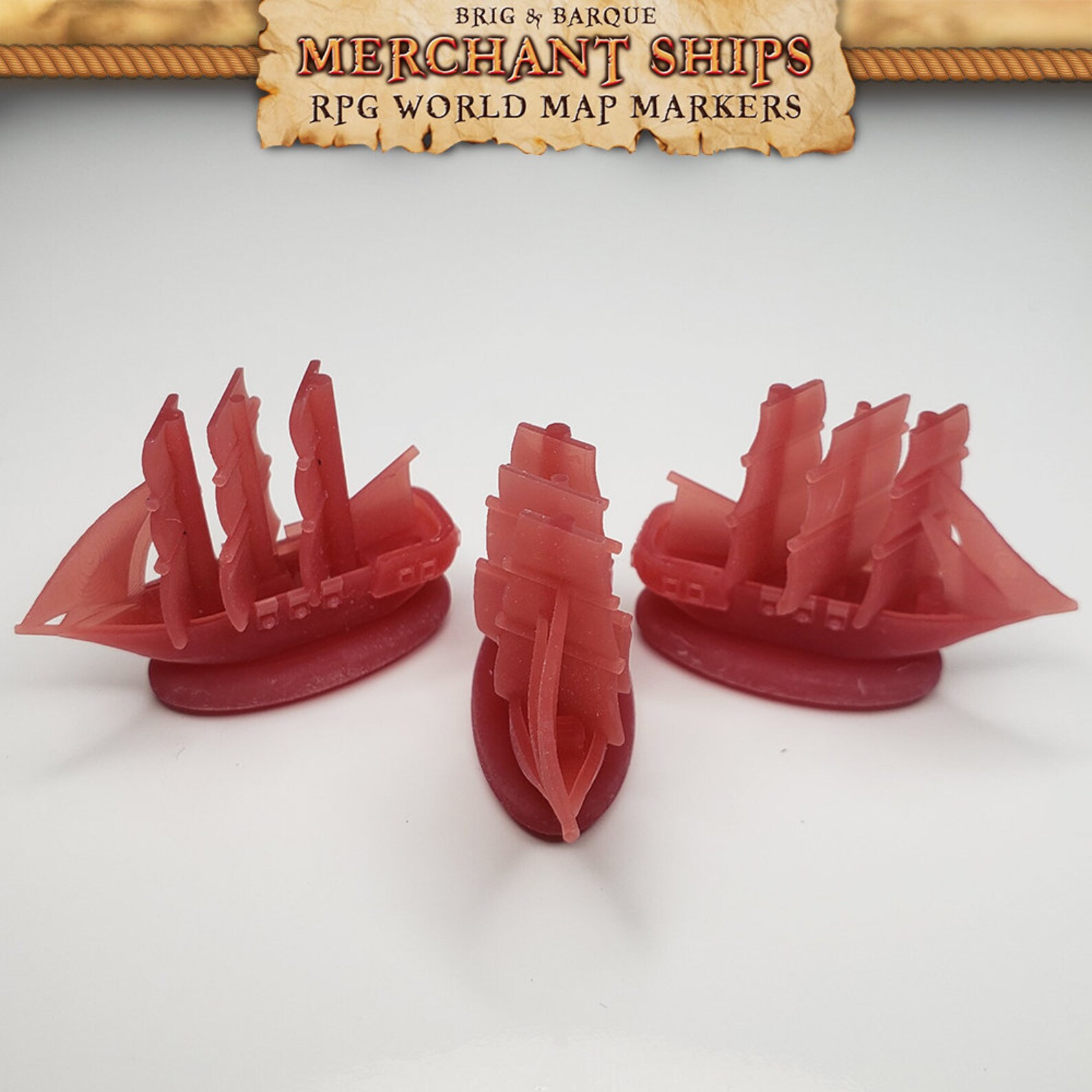 Red Brig & Barc RPG World Map Markers for Dungeons N Dragons Trackers ...