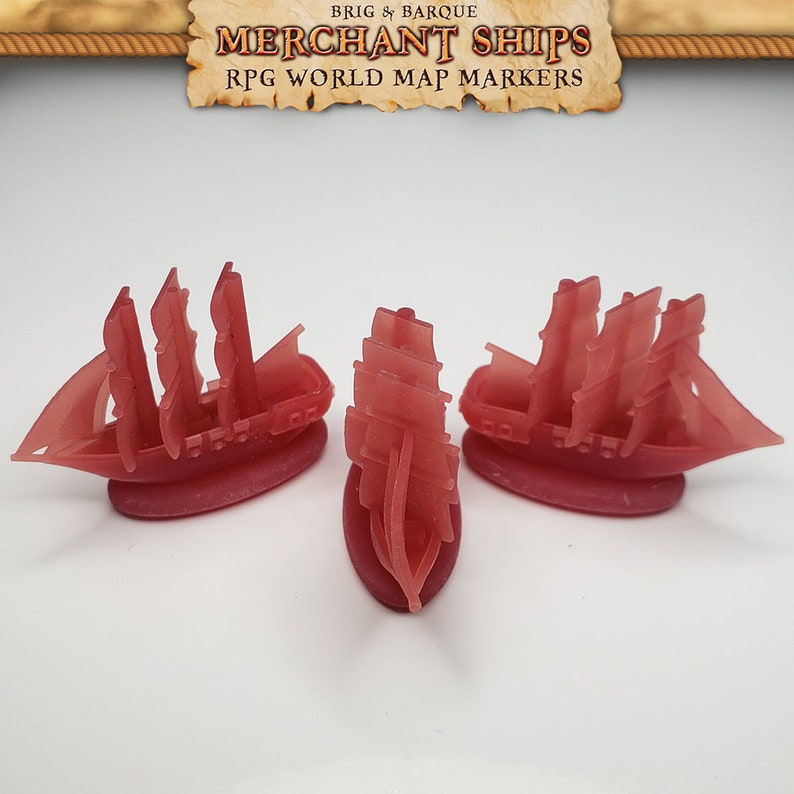 Red Brig & Barc RPG World Map Markers for Dungeons N Dragons Trackers ...