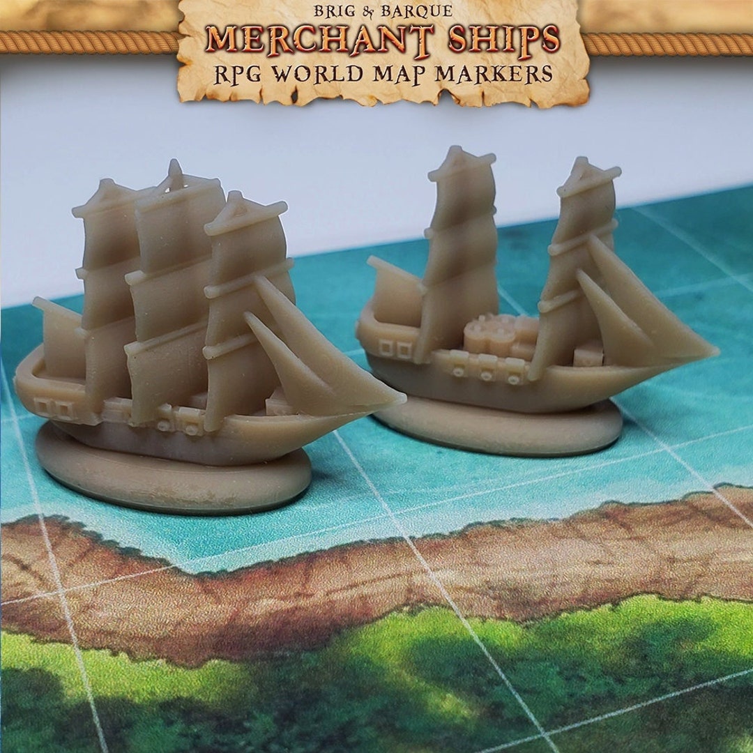 Brown Brig & Barc RPG World Map Markers for Dungeons N Dragons Trackers ...
