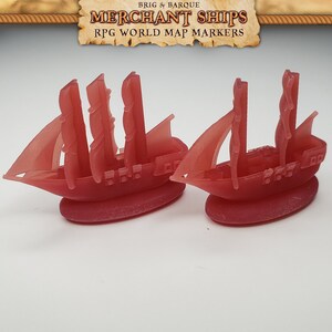 Red Brig & Barc RPG World Map Markers for Dungeons N Dragons Trackers ...