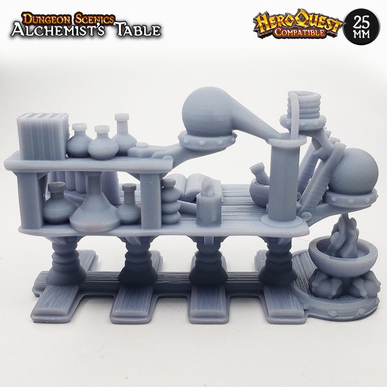 25mm Alchemist's Table Heroquest Compatible Scenery | Boardgame ...