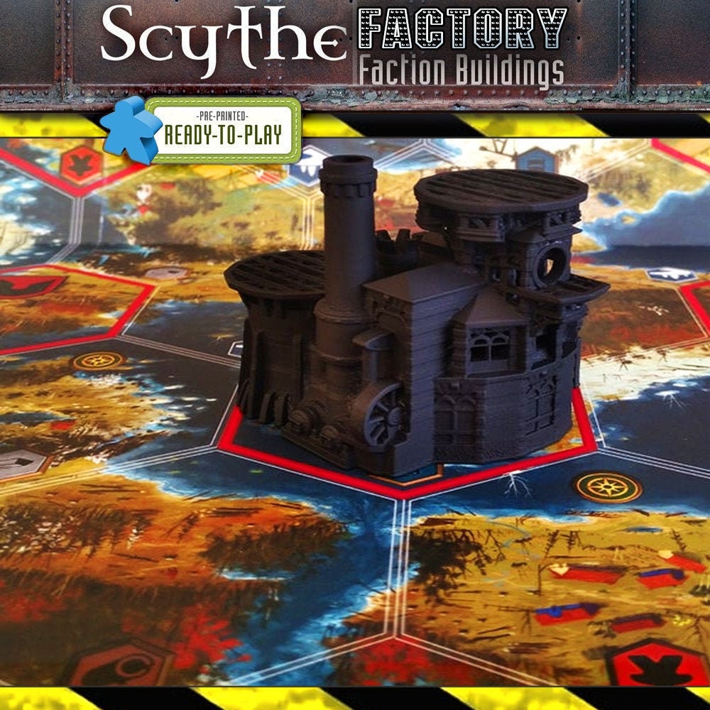 Scythe the Board Game PRIMED Factory Upgrade 3D Printed Illuminated ...