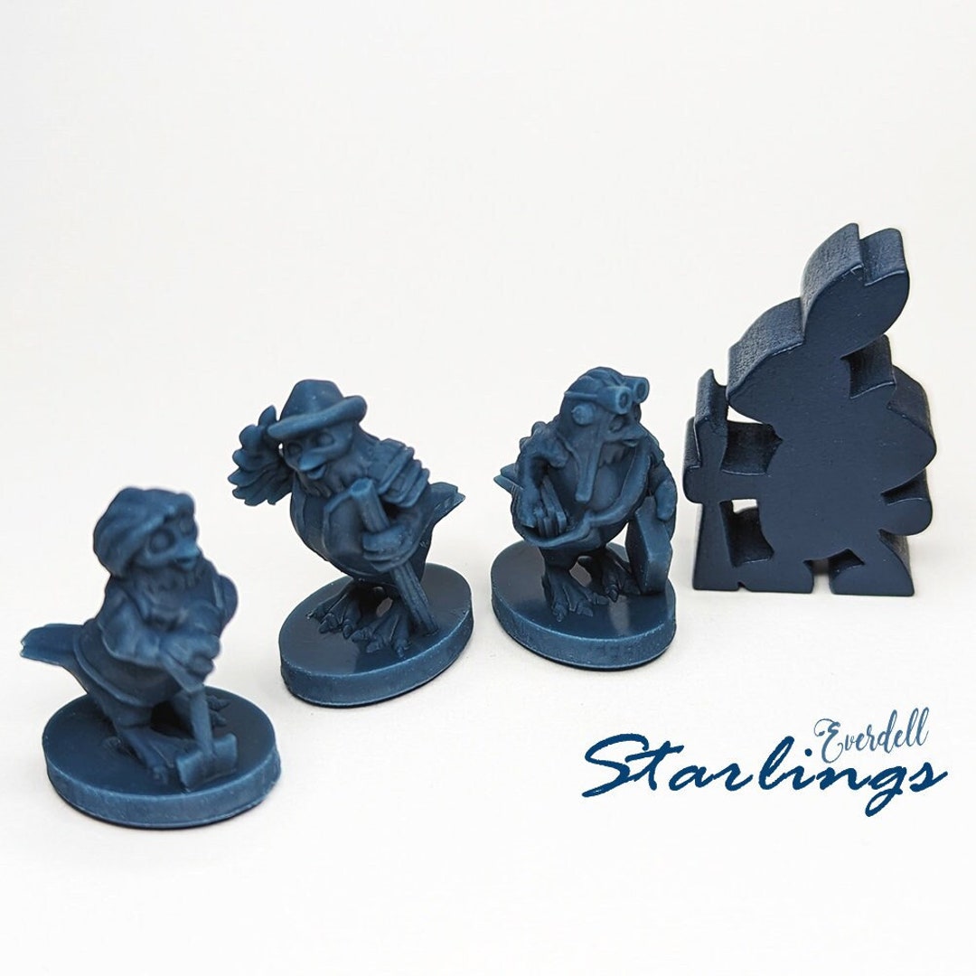 Starlings 6pxs | Everdell Pearlbrook Unofficial Upgrade | Axolotl ...