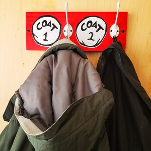 Smock 1 & Smock 2 Dr Suess Style Coat and Bag Hooks | Kids Bedroom ...