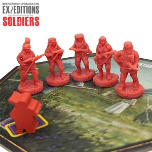 Soldiers for Scythe Expeditions 10pcs | Board Game Upgrades, 3D Printed ...