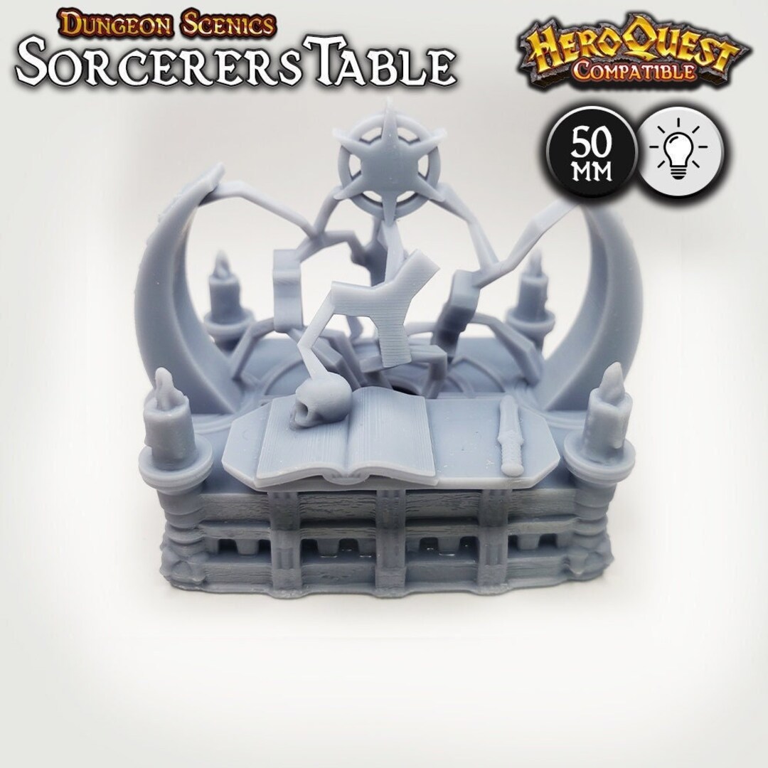 25mm Sorcerers Table Heroquest Compatible LED Light-up Scenery ...