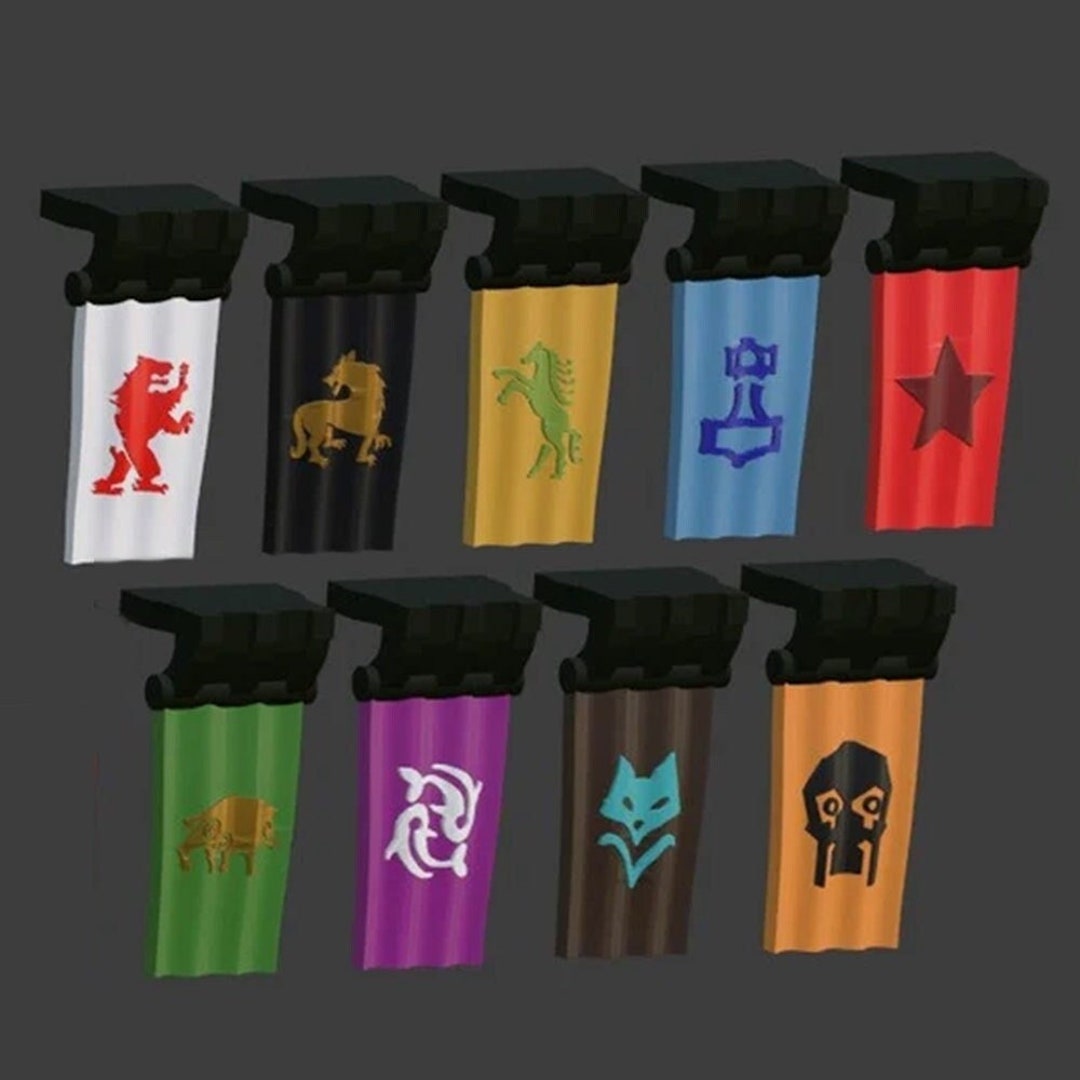 Scythe Factory Banners | Boardgame 3D Printed Models, Nordic, Crimean ...