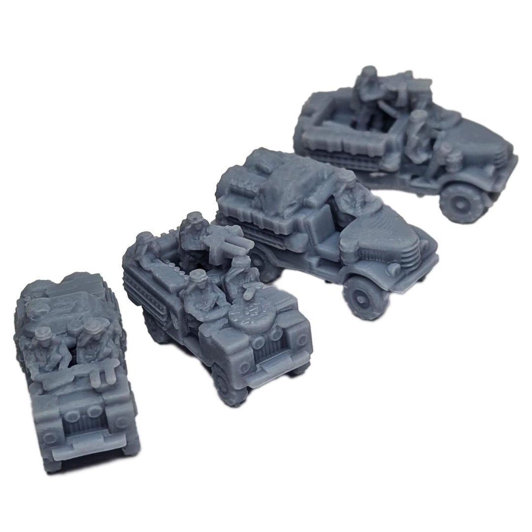 WW2 Desert Rats Land Rover and Chevy Armored Cars 1:200 Scale | 1/72 ...