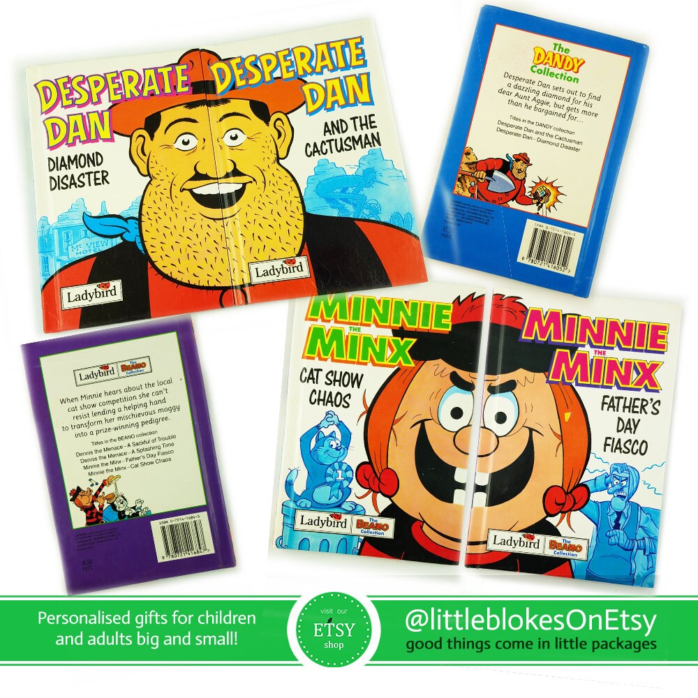 Minnie the Minx & Desperate Dan Ladybird Book Gift Set