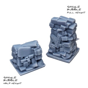 Blocked Rubble Walls 25mm Heroquest Compatible HD Dungeon Terrain ...