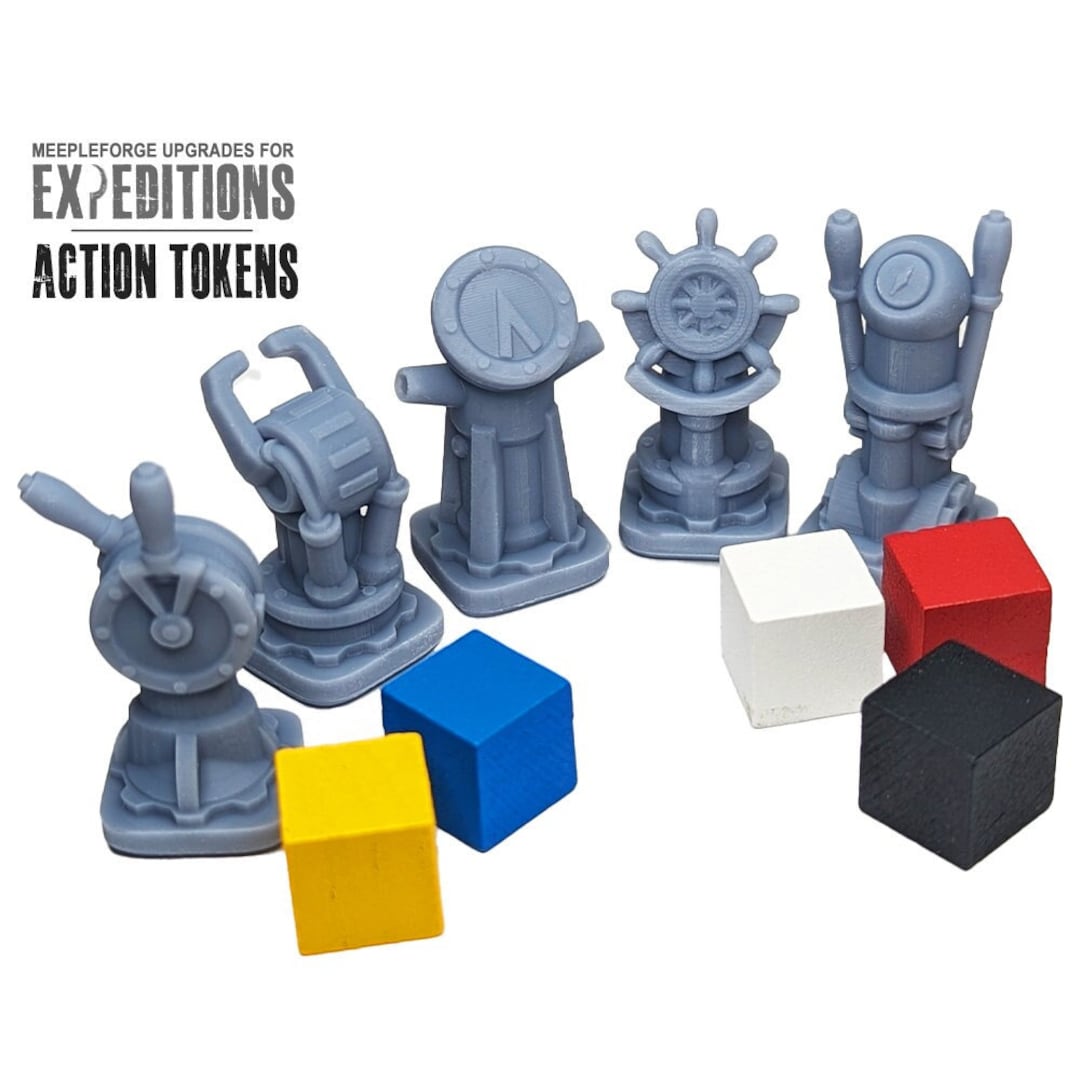 Action Tokens for Scythe Expeditions 10pcs Board Game Upgrades, 3D ...
