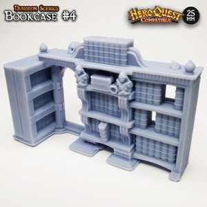 25mm Bookcase #4 Hidden Secrets Heroquest Compatible Scenery ...