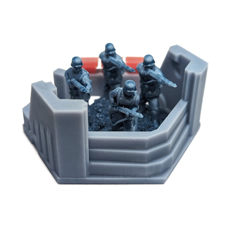 World War 2 Concrete Shore Defense Bunker | 15mm, 1/72, 6mm, WW2 TTRPG ...