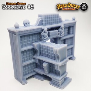 25mm Bookcase #5 Hidden Secrets Heroquest Compatible Scenery ...
