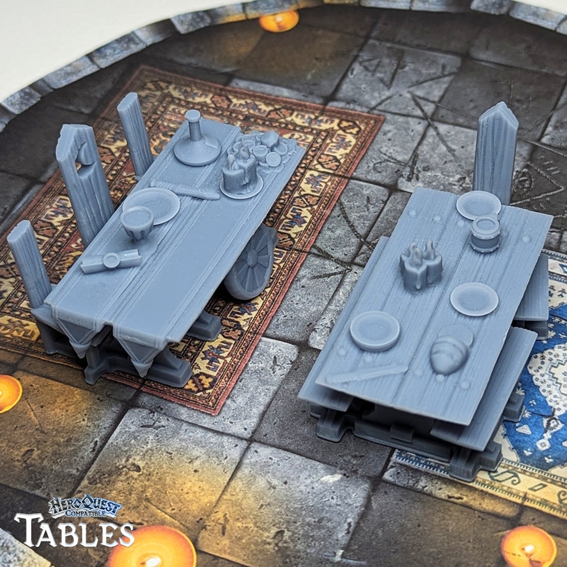 25mm Guards Feasting Table Heroquest Compatible Terrain Miniature ...