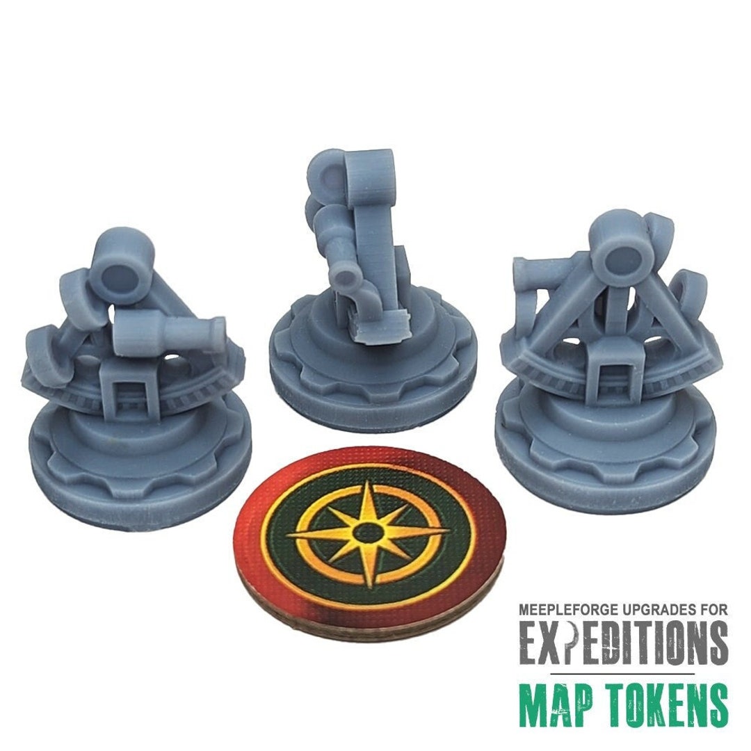 Sextant Map Tokens for Scythe Expeditions 24pcs | Board Game Upgrades ...